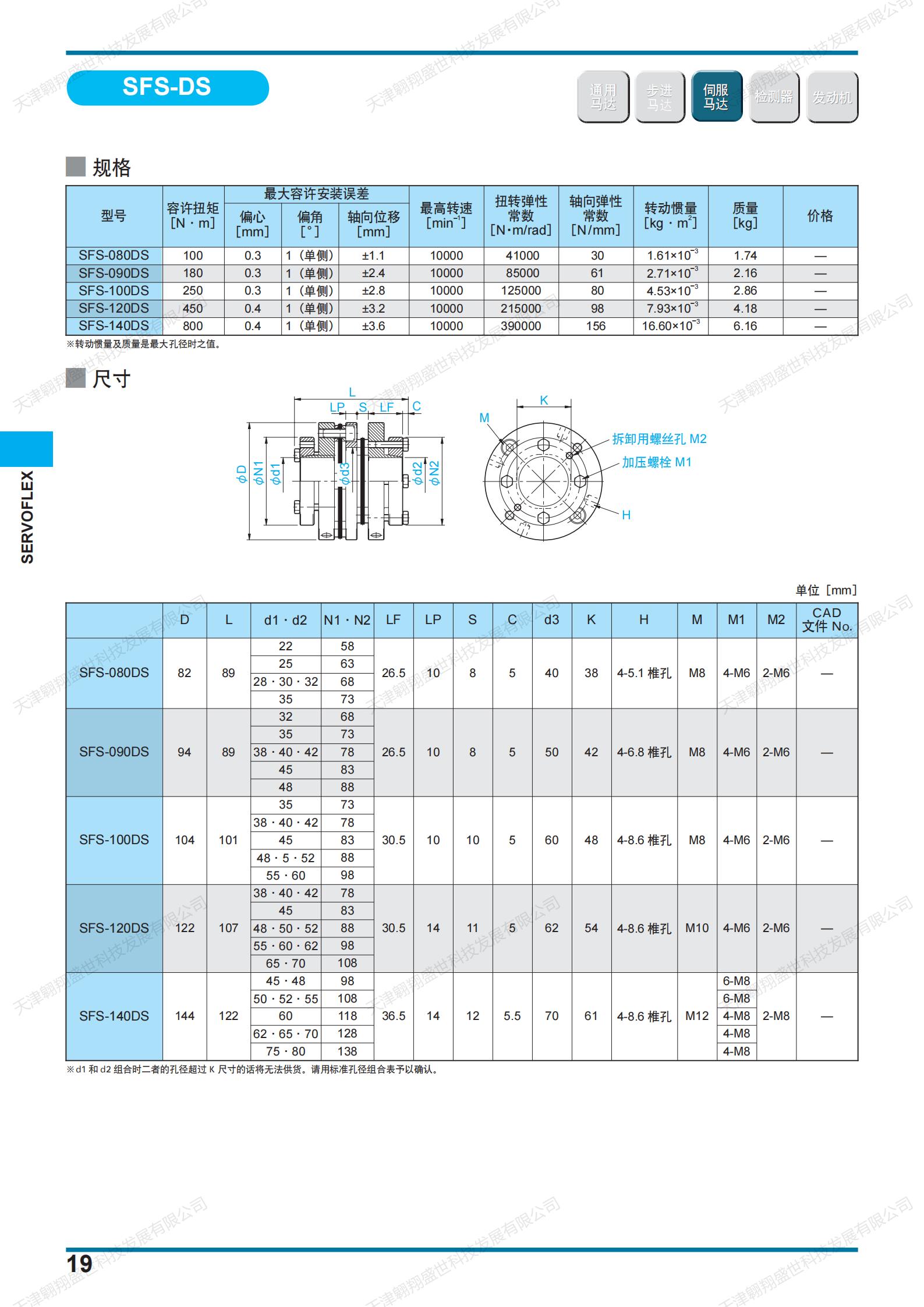 膜片式联轴器 天津翱翔盛世科技发展有限公司